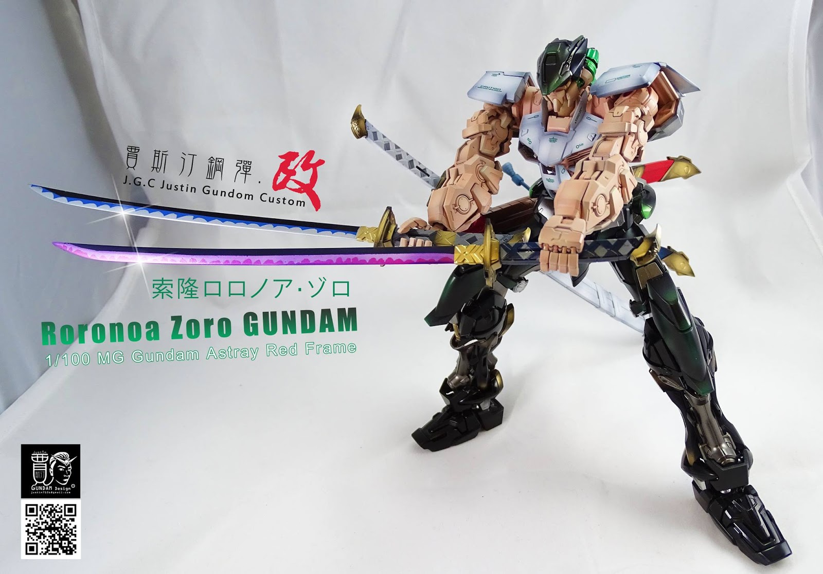 GUNDAM GUY: MG 1/100 Gundam Astray Roronoa Zoro Gundam - Customized Build