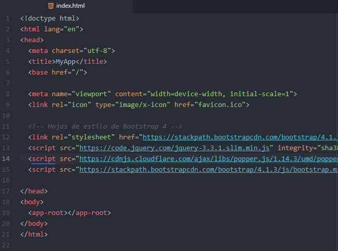 ELECTROBÓVEDA: Angular: 3. Creación de una cabecera de ejemplo con Bootstrap