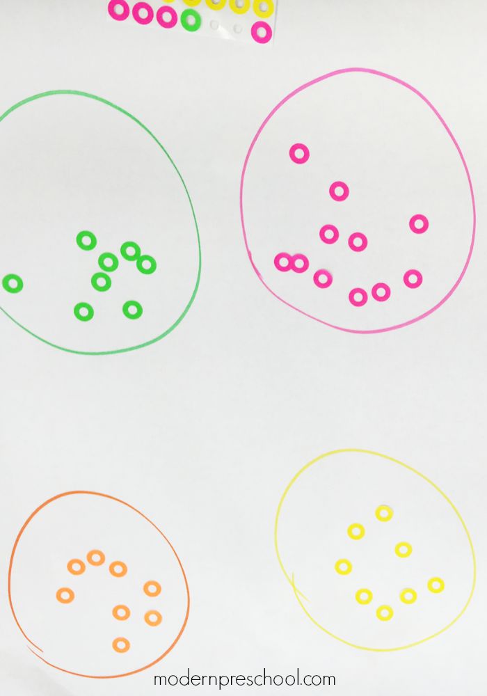 Teach Color Matching with Stickers