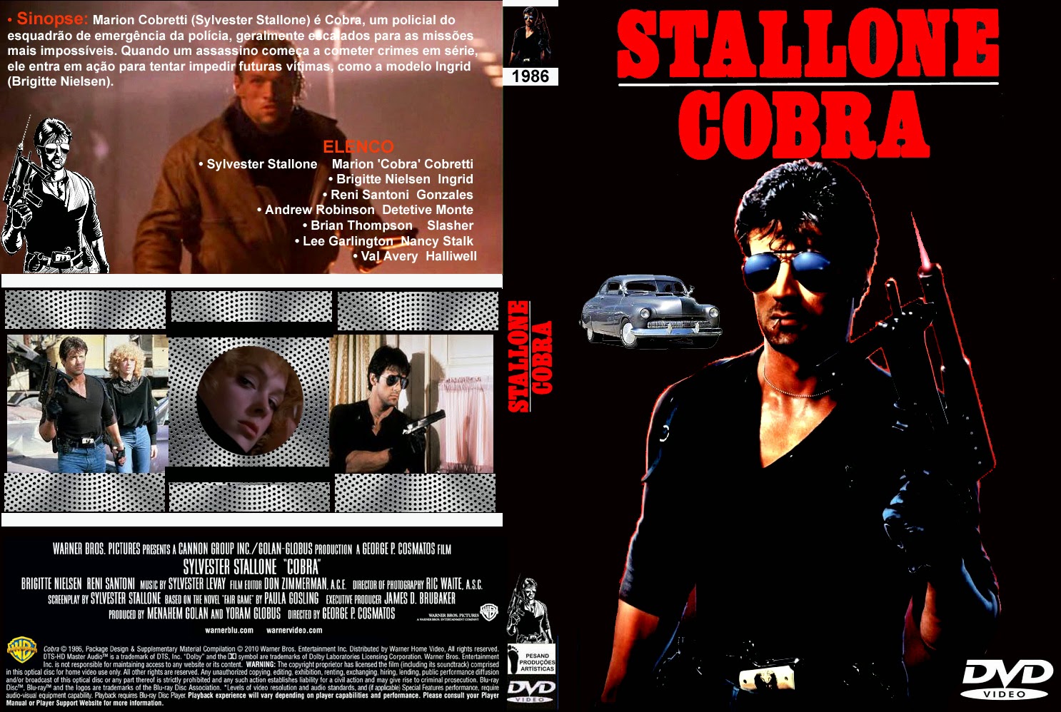 CAPAS EM SÉRIE: CAPA DVD - FILME - STALLONE COBRA