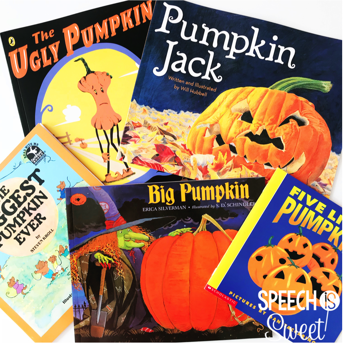Pumpkin Picture Books for Speech Therapy - Speech is Sweet
