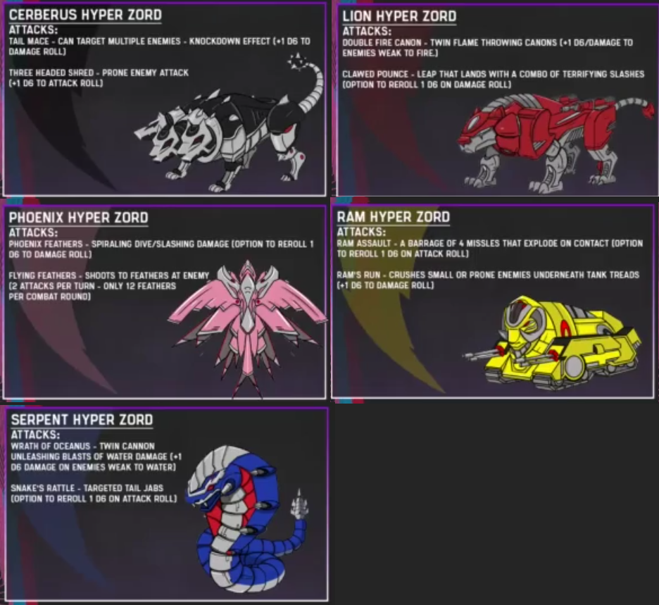 Zords de Power Rangers HyperForce são revelados