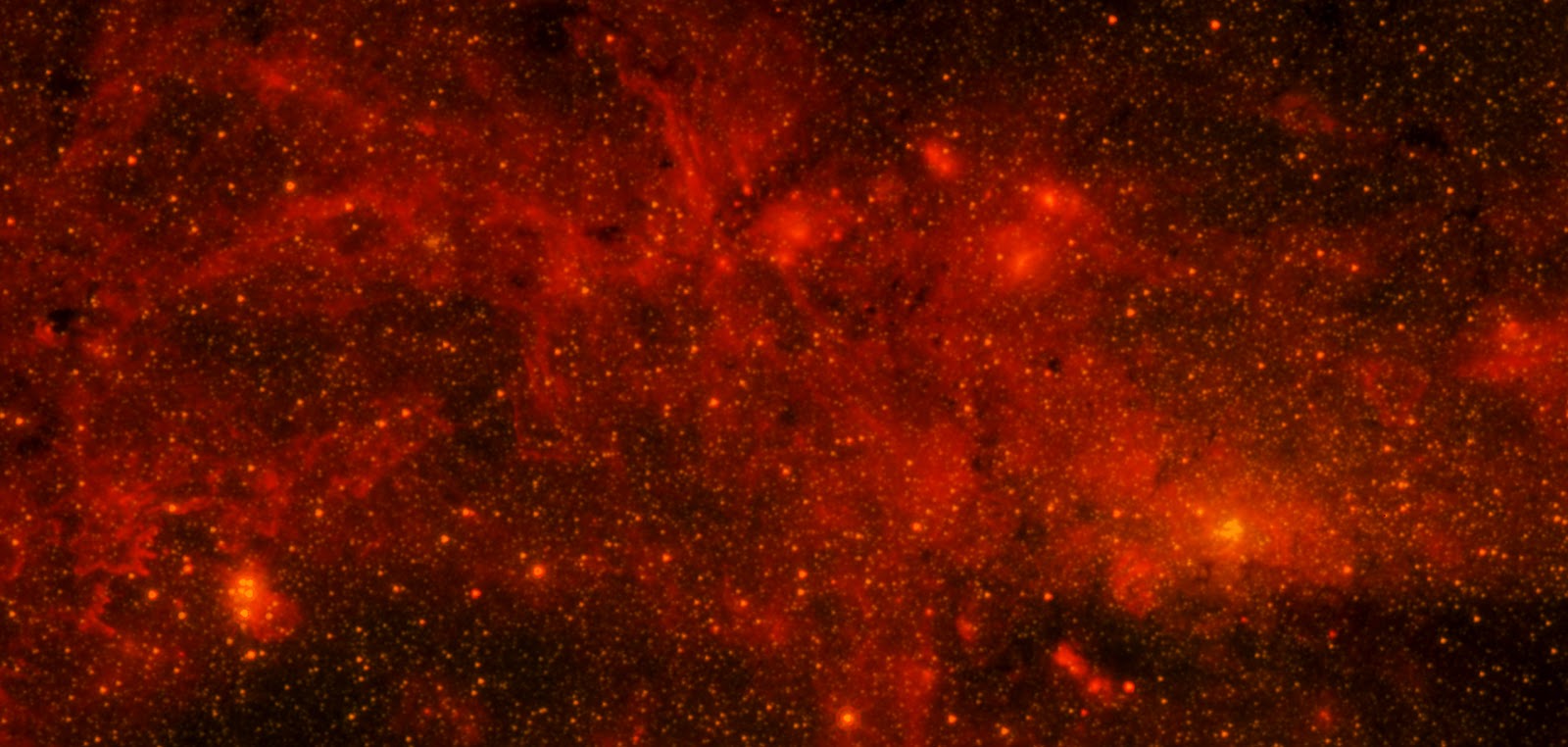 Center of the Milky Way Galaxy in the Infrared | Earth Blog