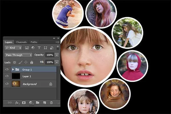 PhotoEffect: How To Make A Circular Collage In Photoshop