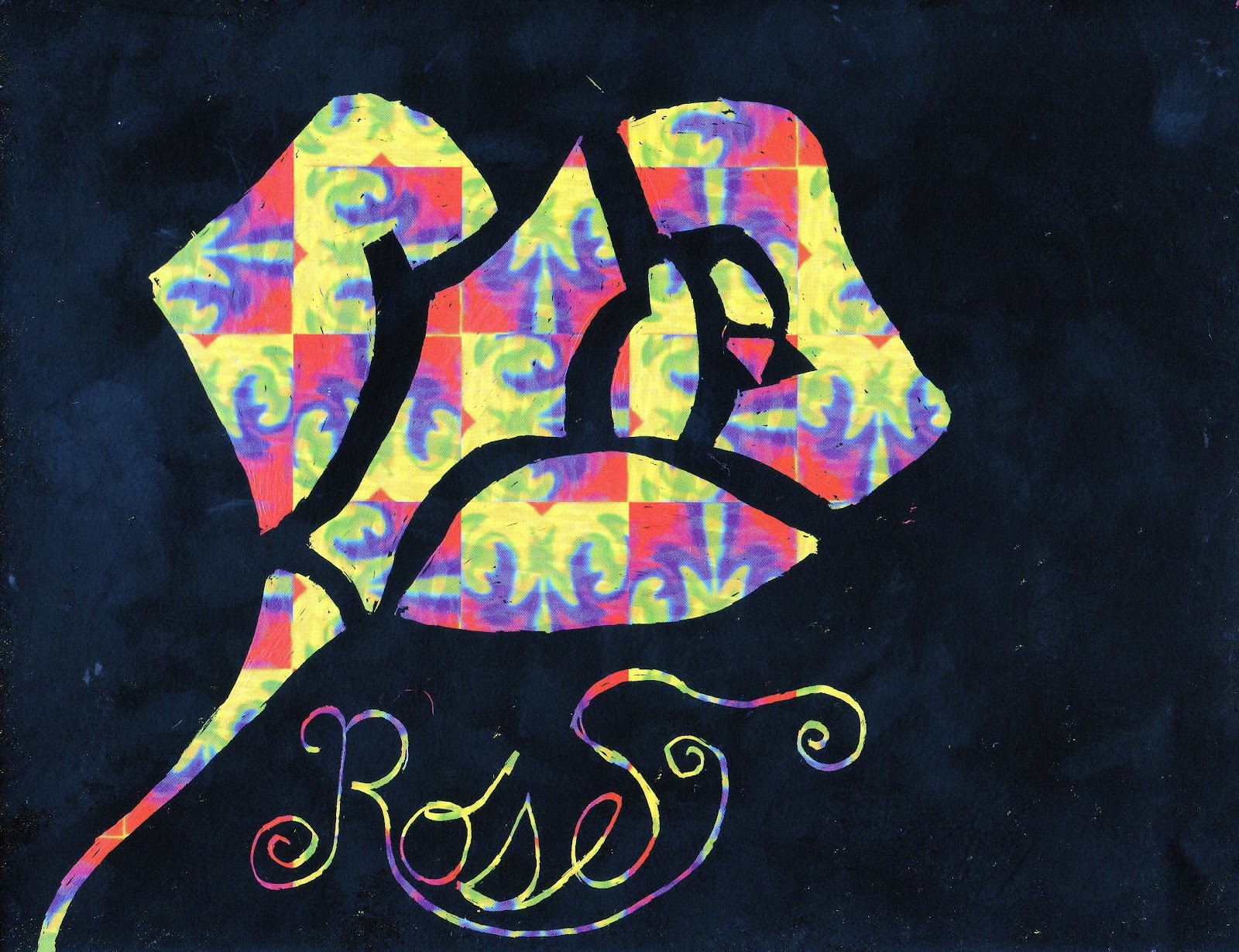 Art Squiggle: Rose Scratch Art