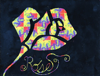 Art Squiggle: Rose Scratch Art