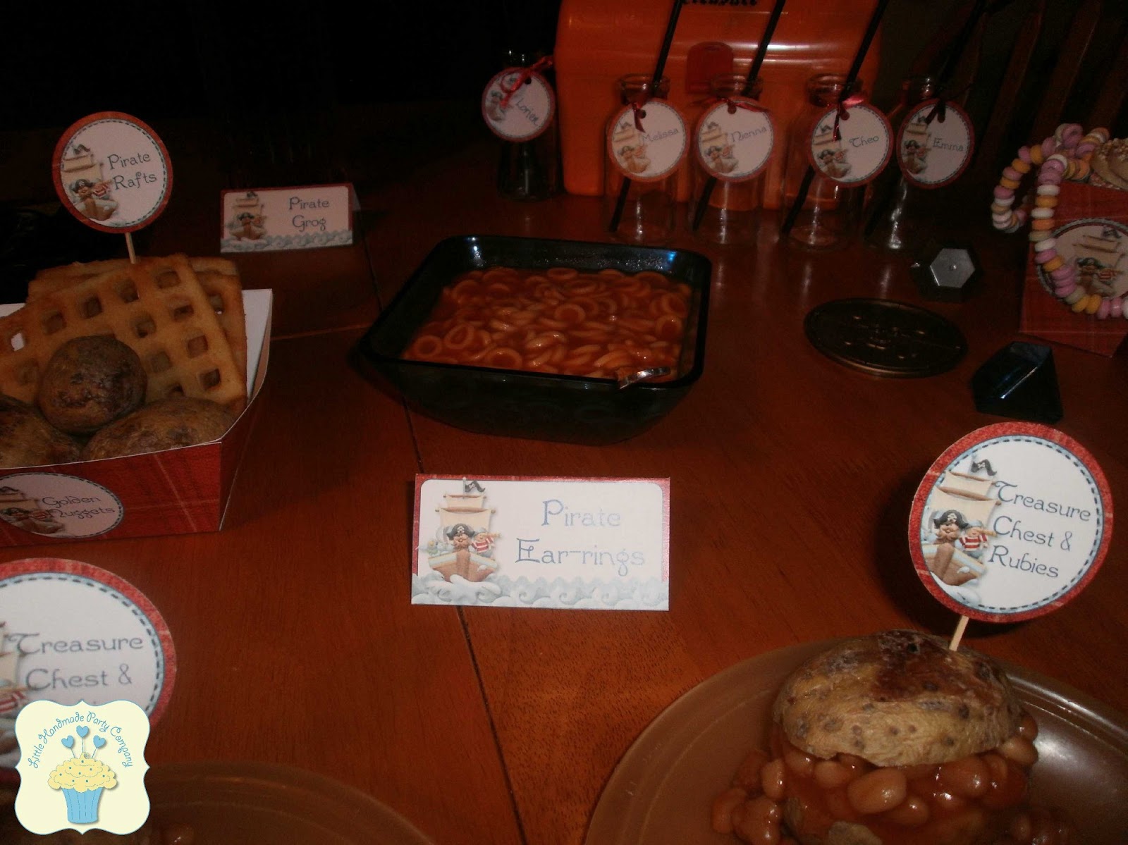 Little Handmade Party Company: Pirate Tea as easy as 1, 2, 3!!