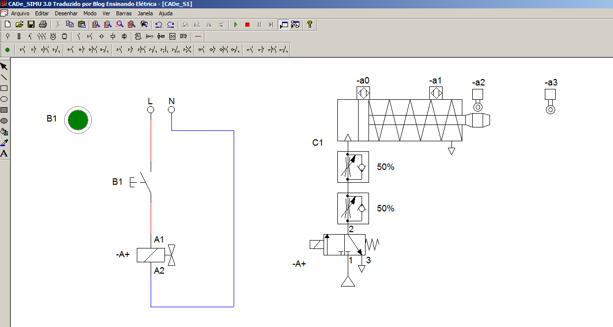 Como simular os componentes pneumáticos do CADe SIMU - Ensinando ...