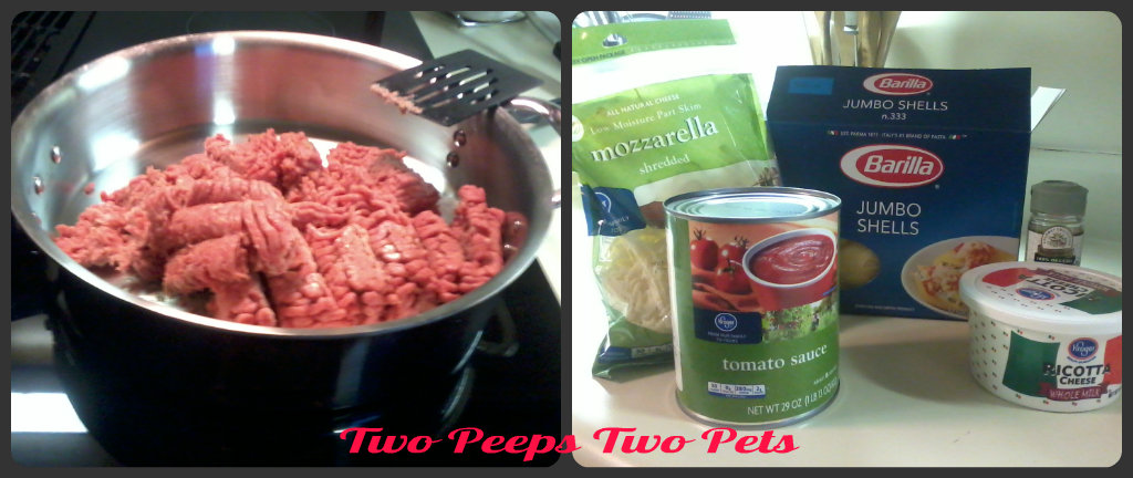 Two Peeps : Two Pets: Stuffed Shells