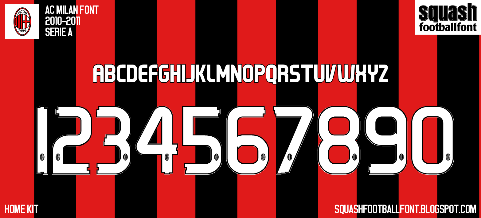 SFF: AC Milan 2010-2011 Font