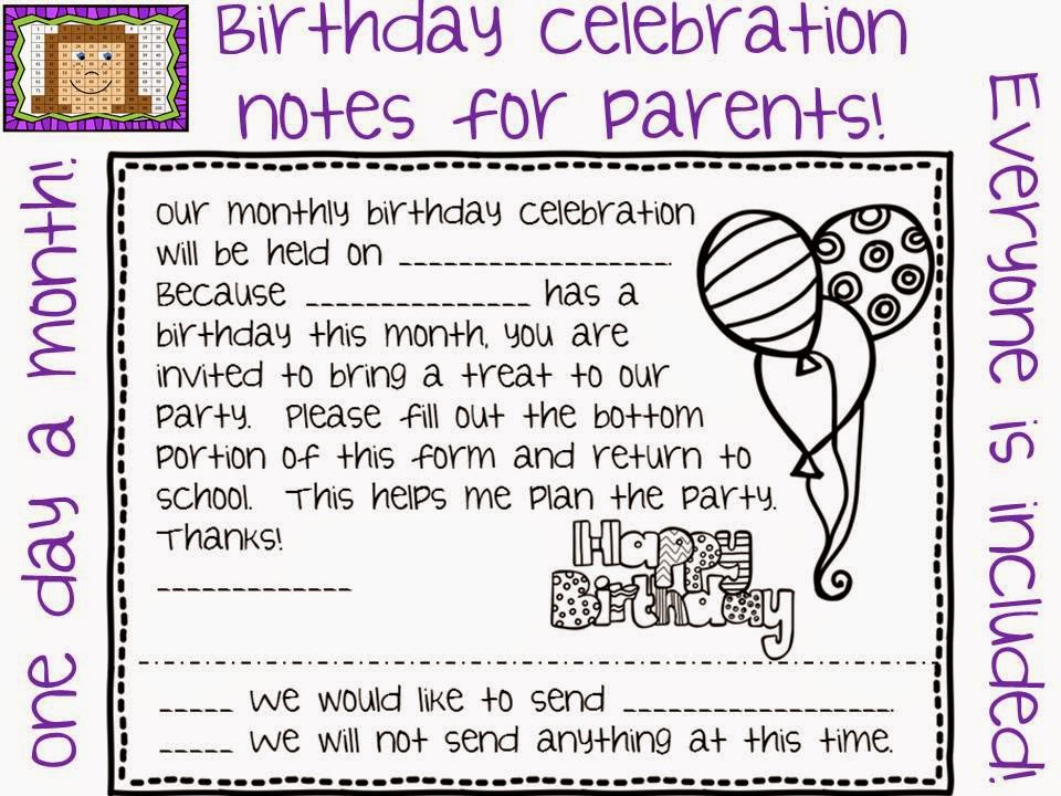 Primary Chalkboard: Birthday Bonanza!