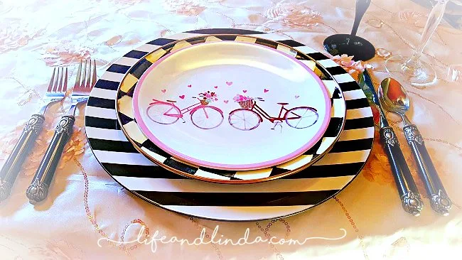 Bicycle Love Tablescape | Life and Linda