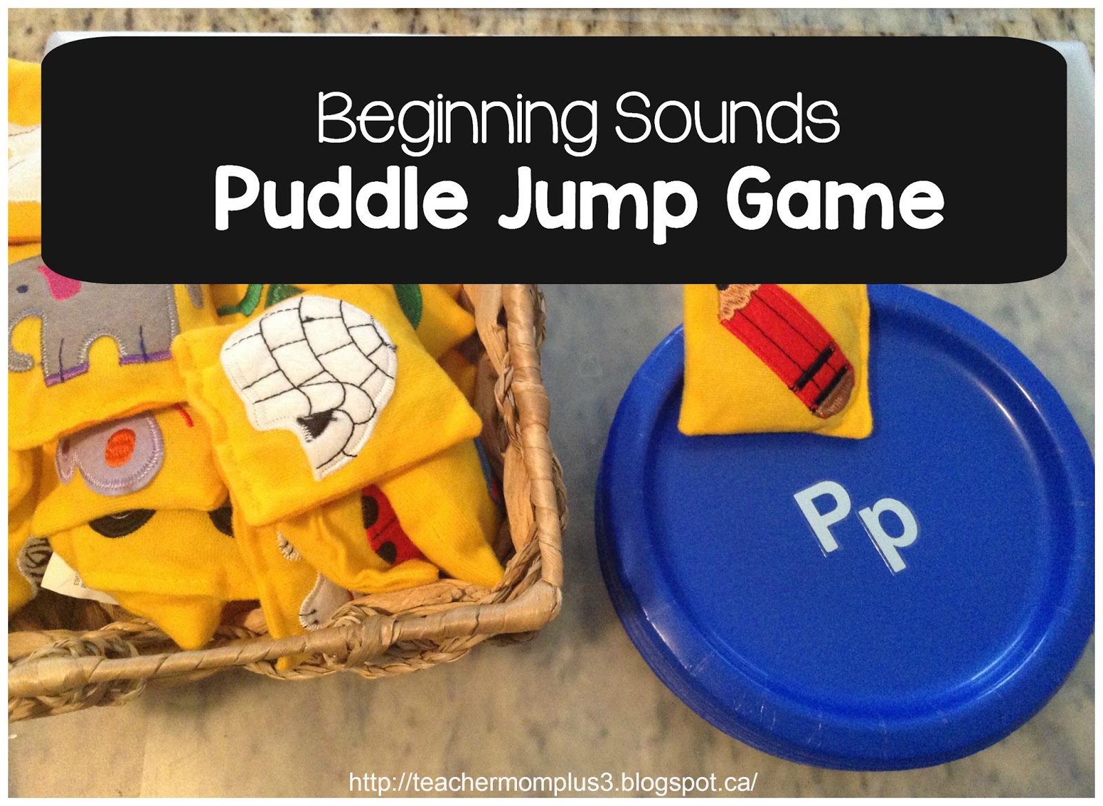 TeacherMomPlus3: Puddle Jump Beginning Sounds Game