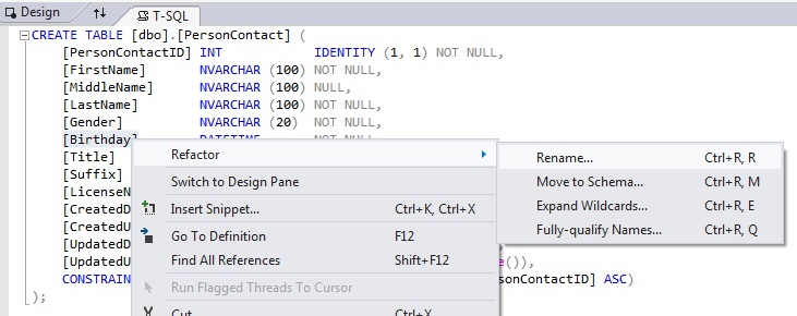 Drop Clean Buffers: Refactoring T-SQL using SSDT - Part 1