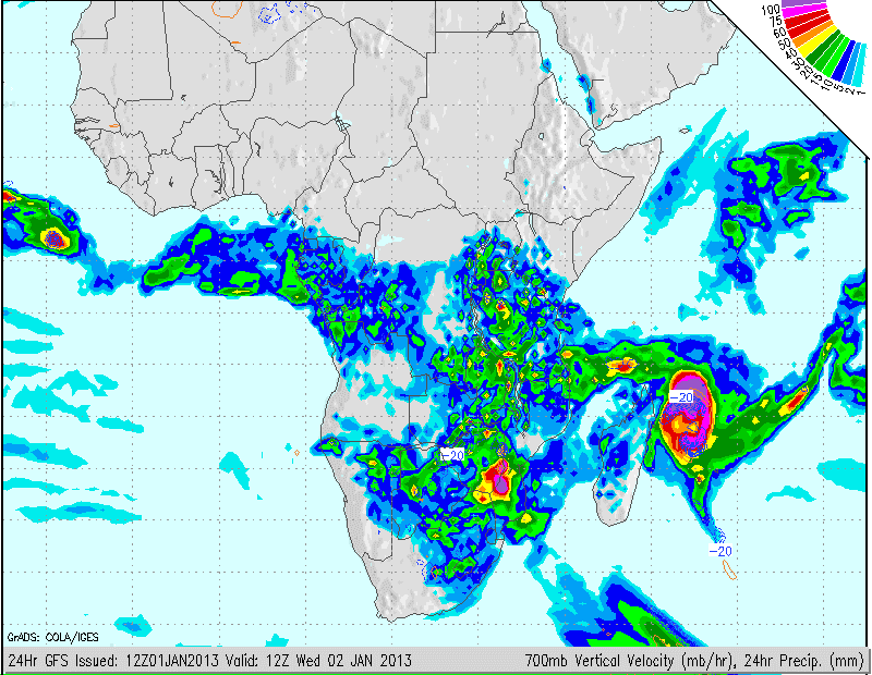 SA Weather and Disaster Observation Service: GFS 72 Hour Forecasts of ...
