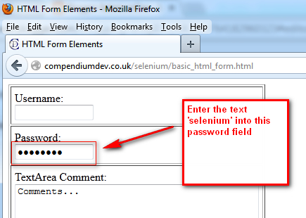 Selenium-By-Arun: 381. Using sendKeys( ) command for entering text into a Password field
