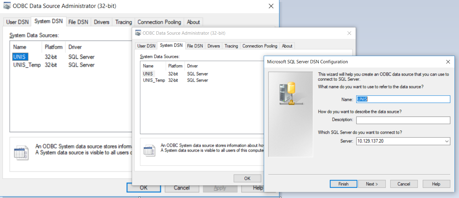 UNIS Remote Manager - Phần 2 - Hướng dẫn cấu hình kết nối Unis với Sql Server