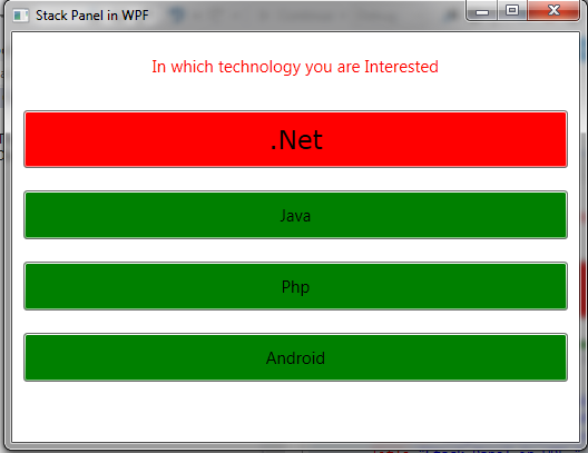 Layout Panels in WPF ~ Microsoft .Net Expert Call@+91-9555484663