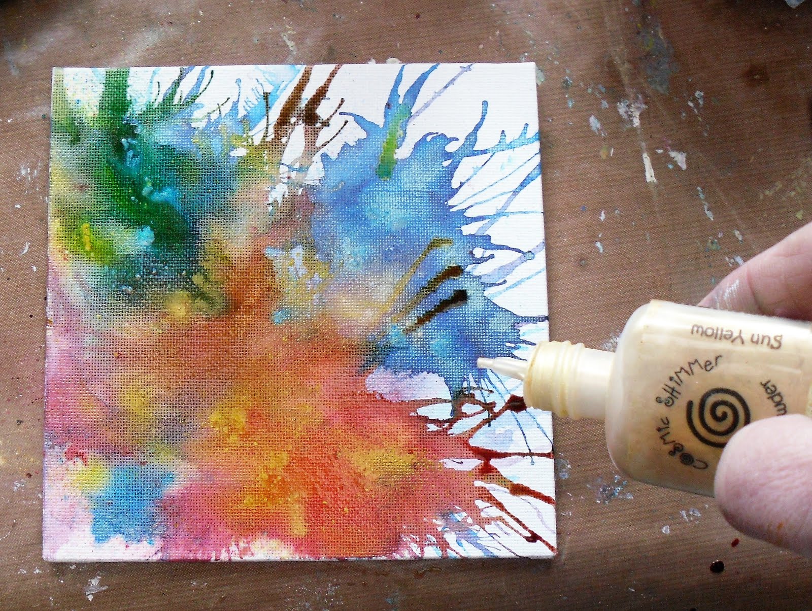 PaperArtsy: 2020 #4 Mighty Mica: Abstract in the Round with ECF {by ...