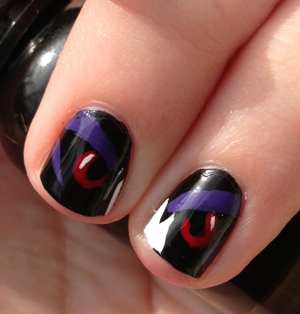 Miscellaneous Manicures: Baltimore Ravens Nails - Playoffs Week 2 ...