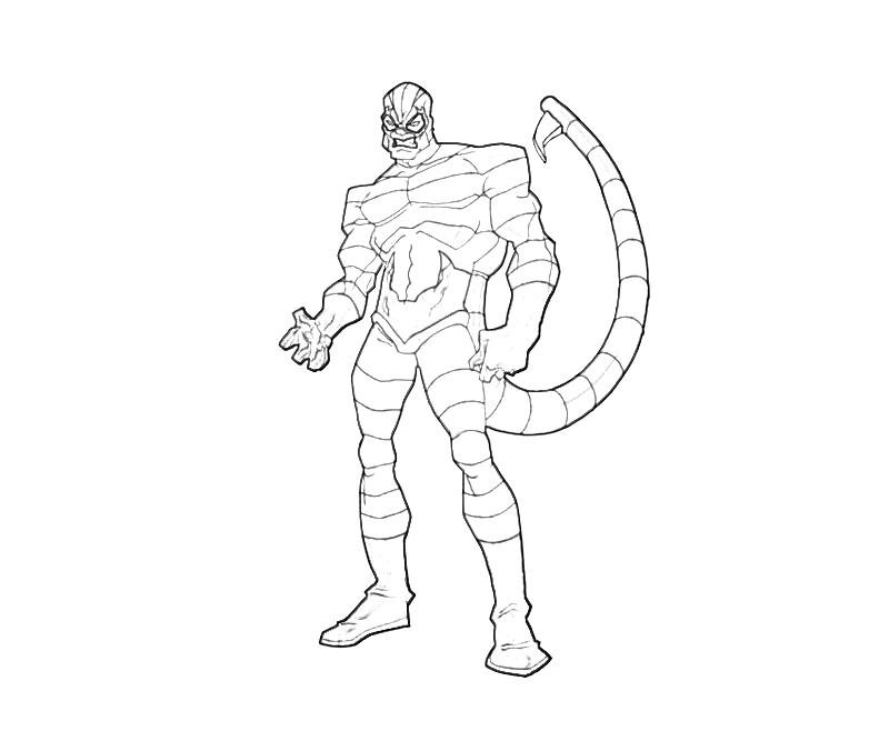Marvel Scorpion Pages Coloring Pages