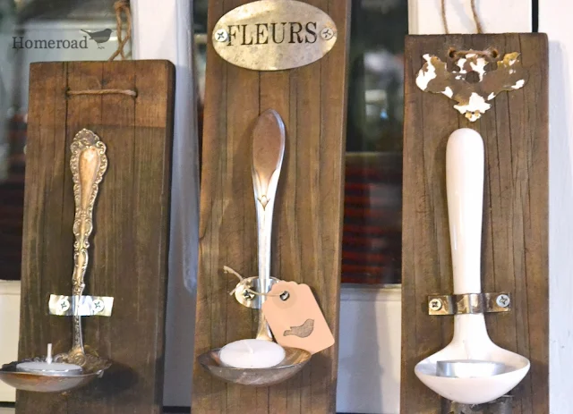 Rustic Ladle Tea Lights