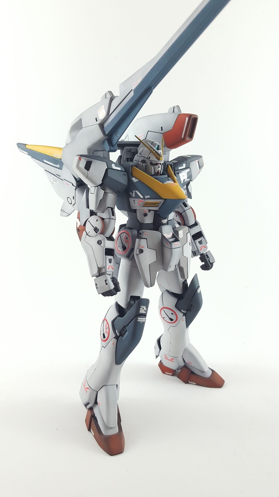 Custom Build: MG 1/100 V2 Gundam+ Buster Pack Cosmos Version.