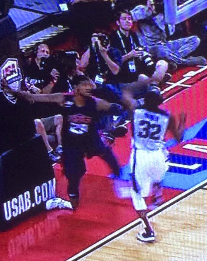 Paul George suffered a horrific injury at USA scrimmage in Las Vegas video