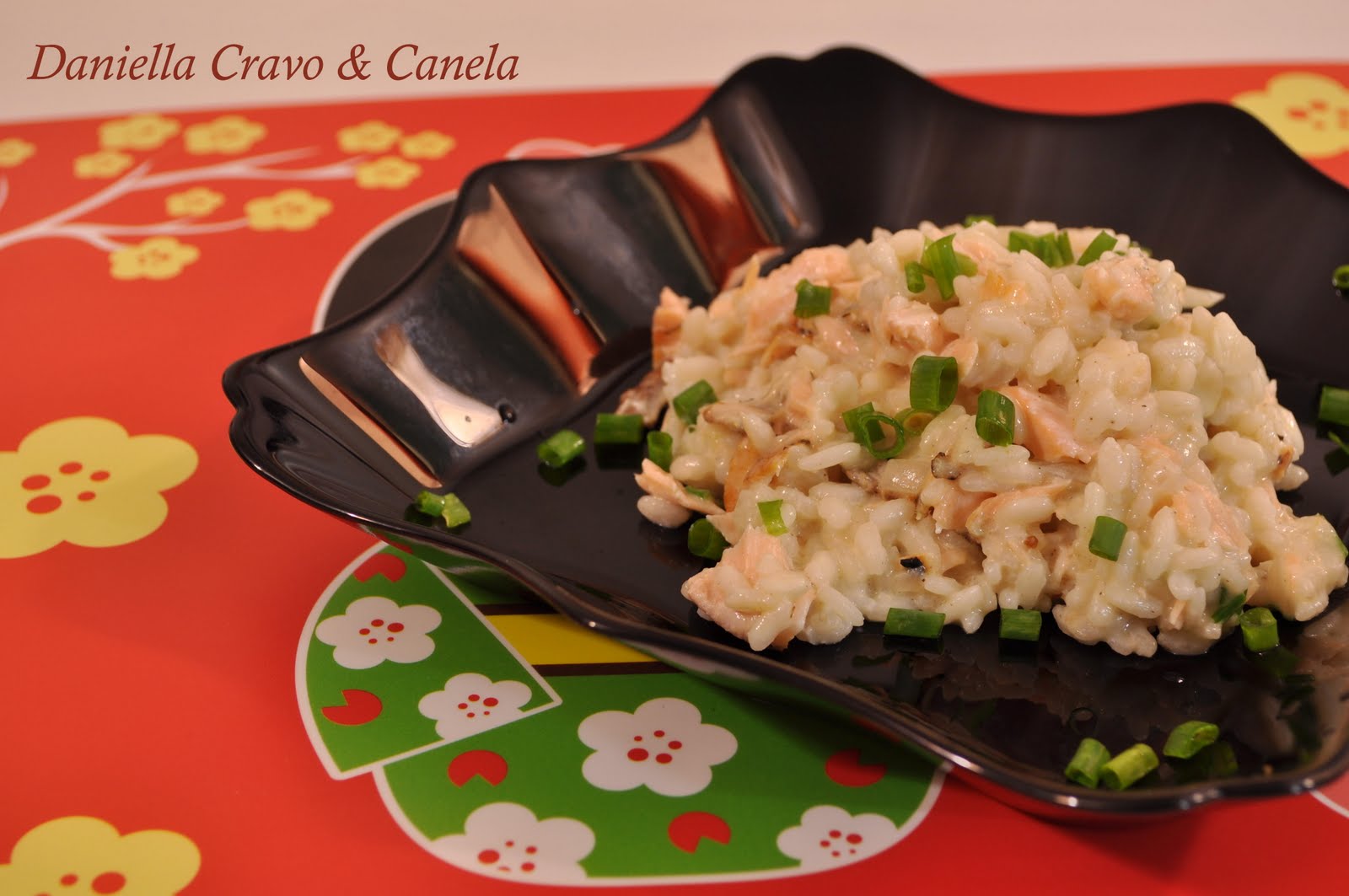 Daniella Cravo & Canela: Risoto de Salmão, Cream Cheese e Cebolinha