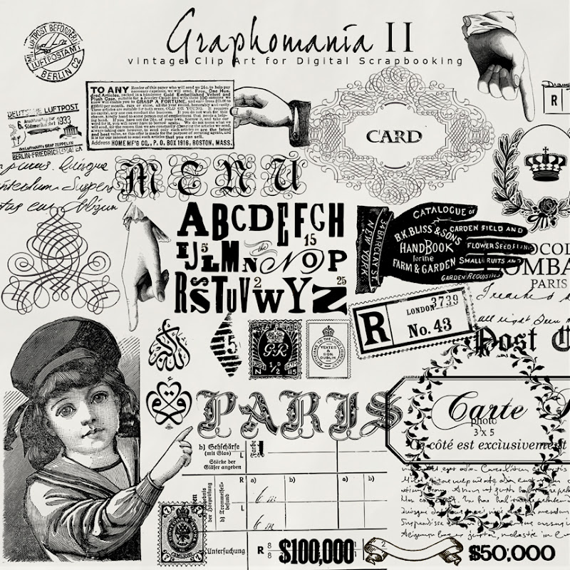 New Freebies Vintage Kit:Far Far Hill - Free database of digital illustrations and papers