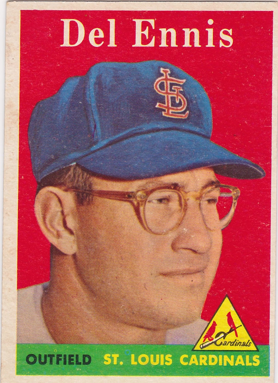 Talking Heads: The Topps 1958 Baseball Set: #60 Del Ennis