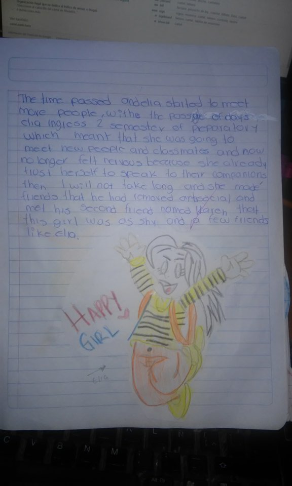 Elia Veneranda Duarte Rodriguez: Cartoon narrative text