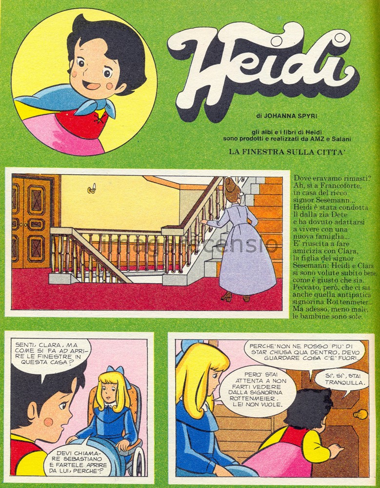 Imago Recensio: Heidi nel "Corriere dei Piccoli" - Ultimi 6 numeri (dal ...