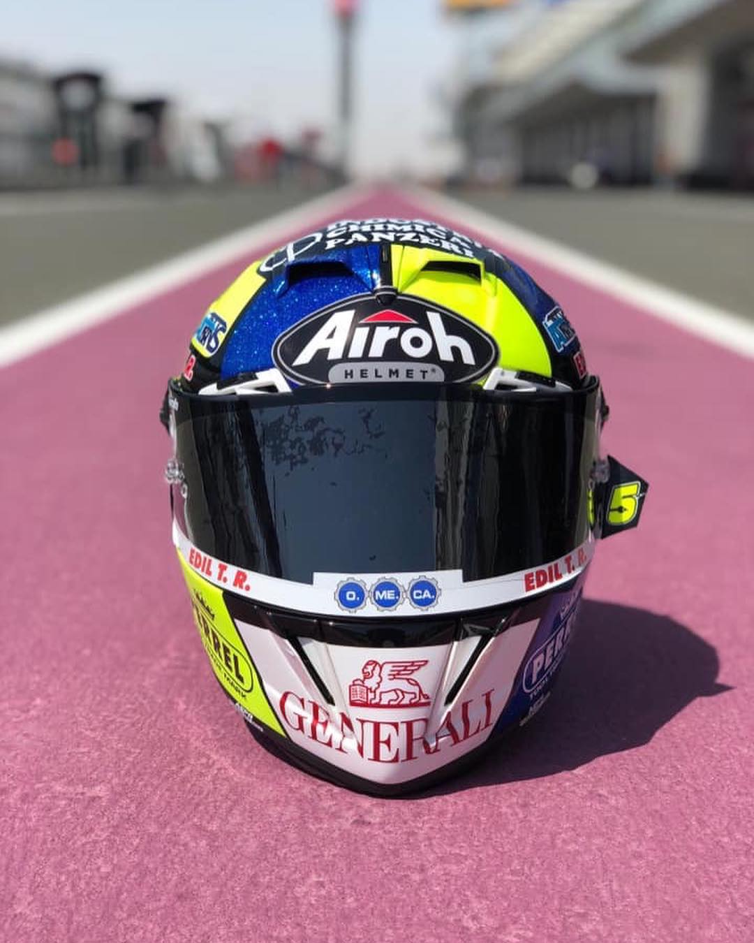 Racing Helmets Garage: Airoh GP550 A.Locatelli 2019 by Bargy Design
