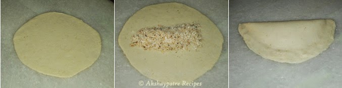 Vidyas Veg Recipes: Maharashtrian karanji recipe - Karjikayi recipe