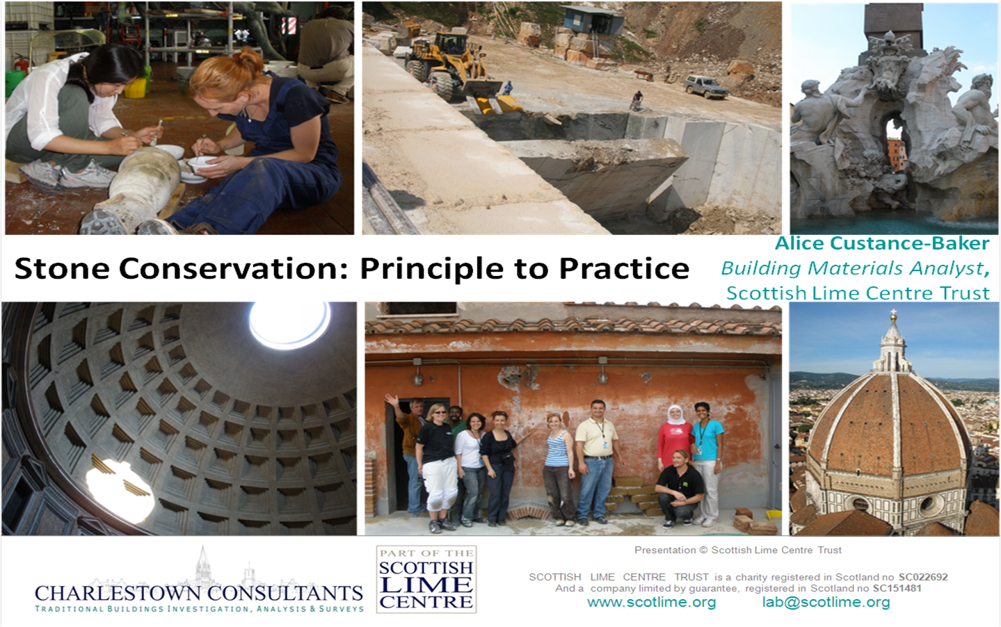 SCOTTISH PERSPECTIVE: ICCROM 17th International Course on Stone ...