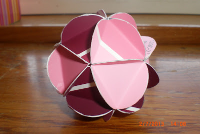 Burdette Family Creations: Paint Swatch Paper Balls