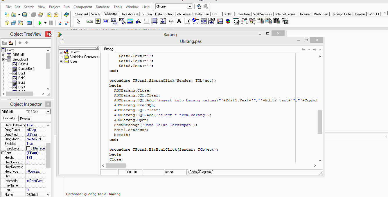 Simpan Data Ke Database Mysql Menggunakan Delphi 7 - BERBAGI INFORMASI
