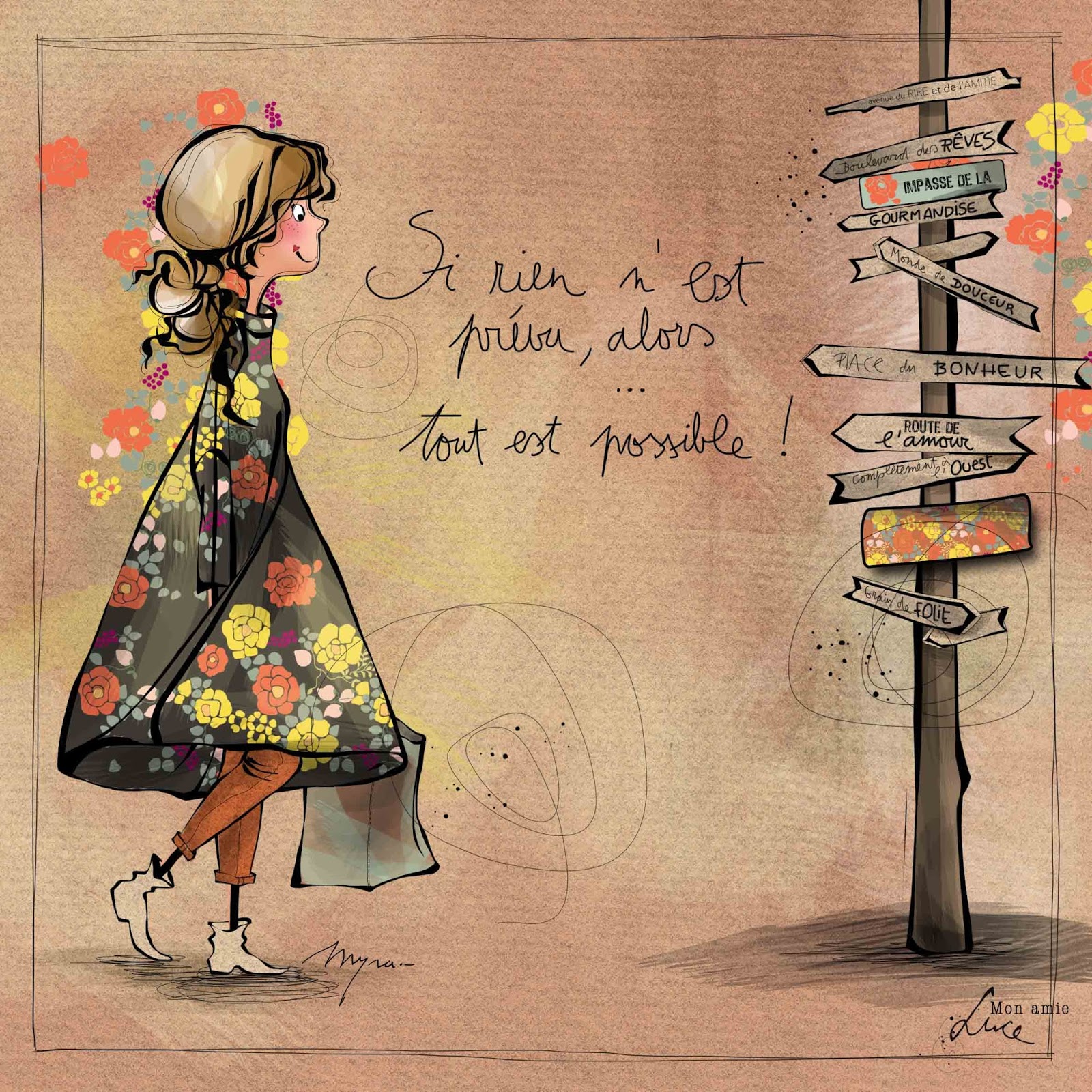 MYRA & les couleurs ...: mon amie "LUCE"