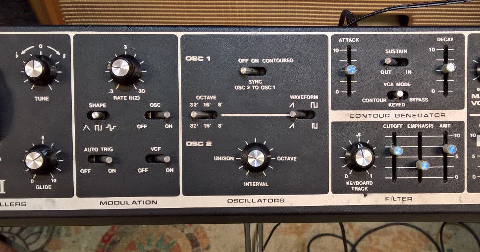 MATRIXSYNTH: Moog Taurus II Model 343A Bass Synthesizer Pedals (81-83 ...