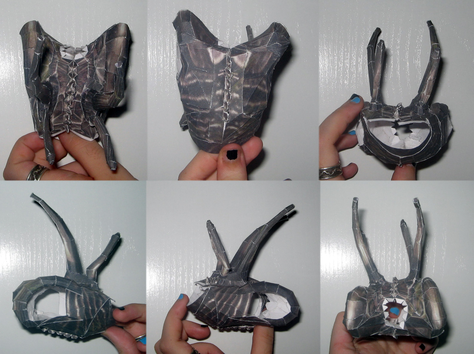 Papercraft Dav ~: Torso de alien xenomorfo - Papercraft