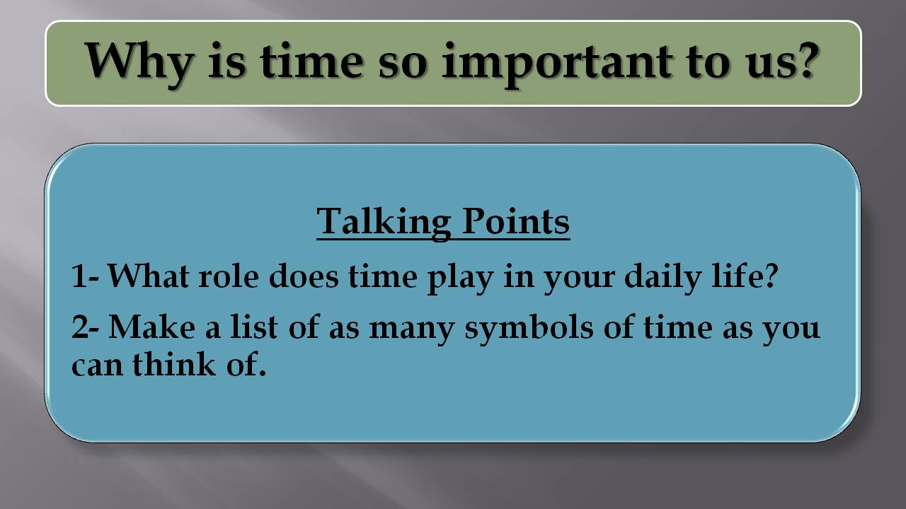 Grade 10: Unit Five: Time