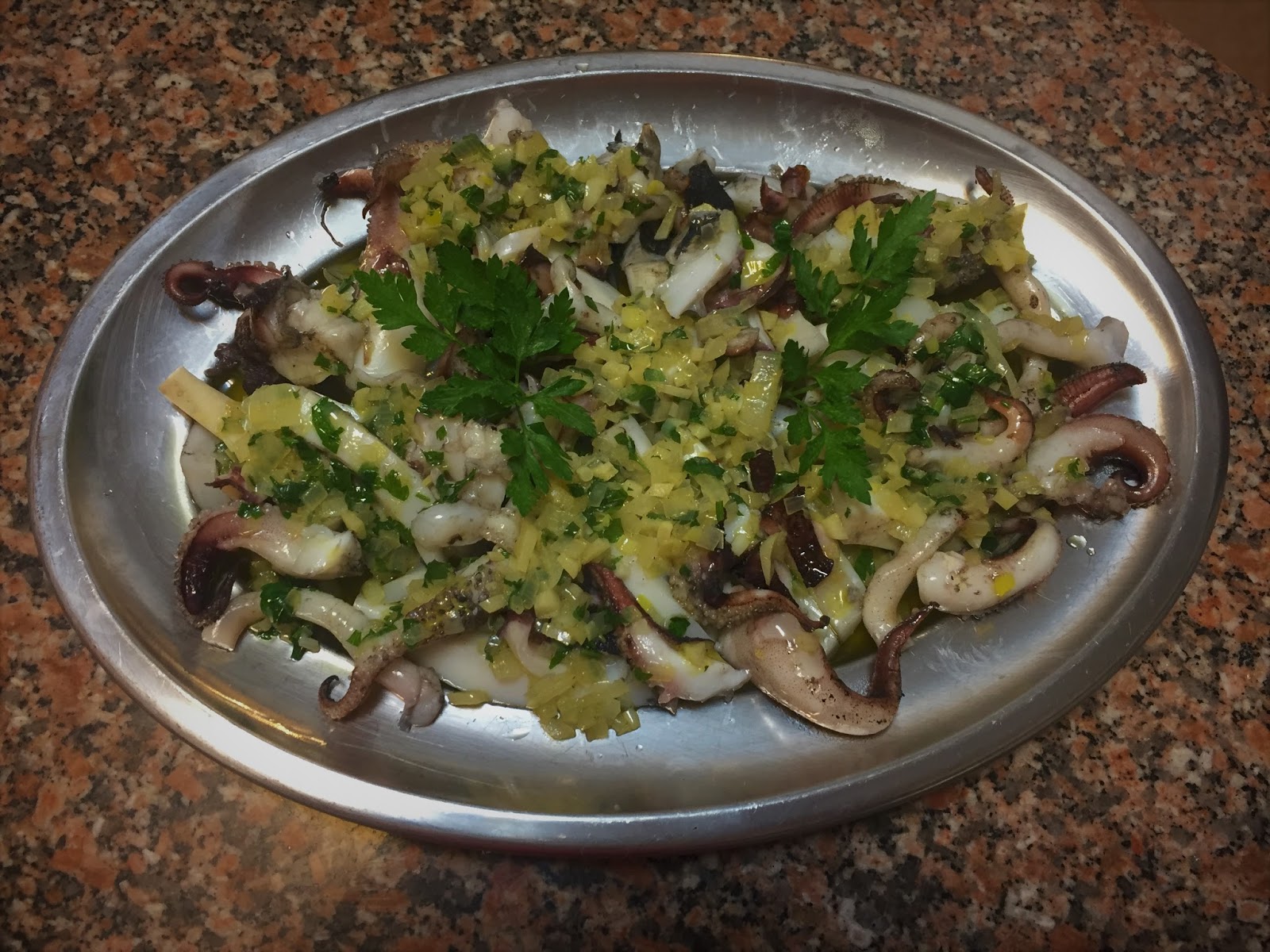 As Receitas da Natália: Chocos Grelhados