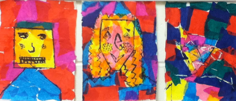Ms.M's Blog: Student Art Feature: Tissue Paper Portraits