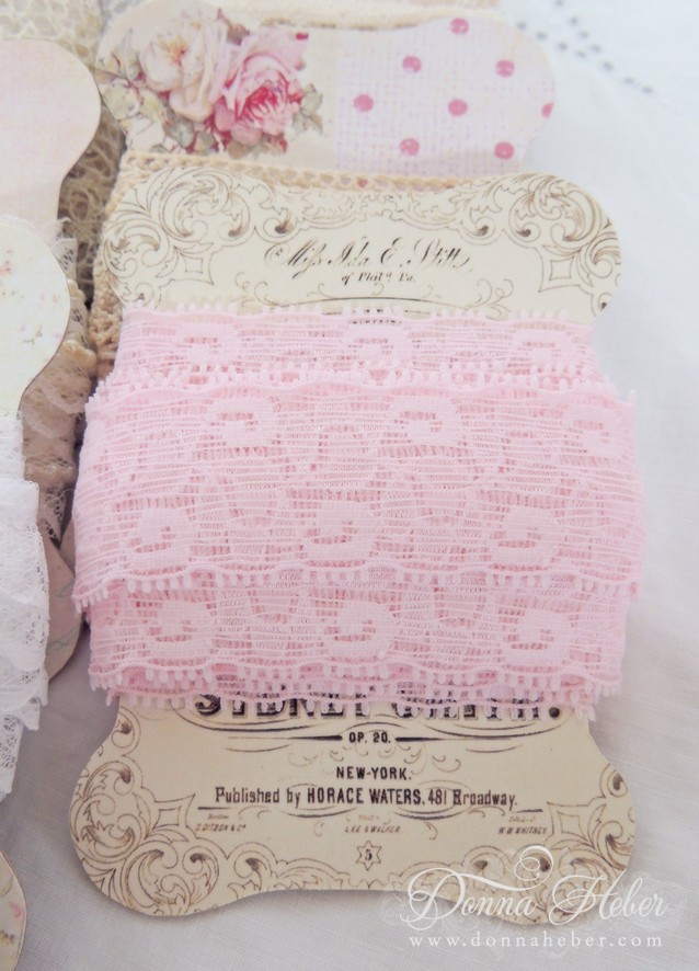 Donna's Designs: Pretty Lace Holders