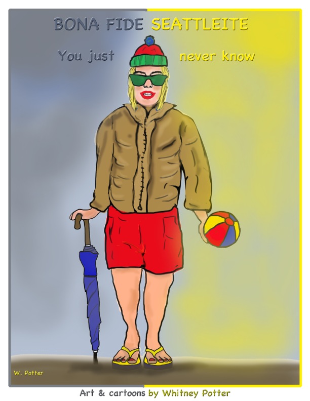 Shoreline Area News: Cartoon by Whitney Potter: Seattleite