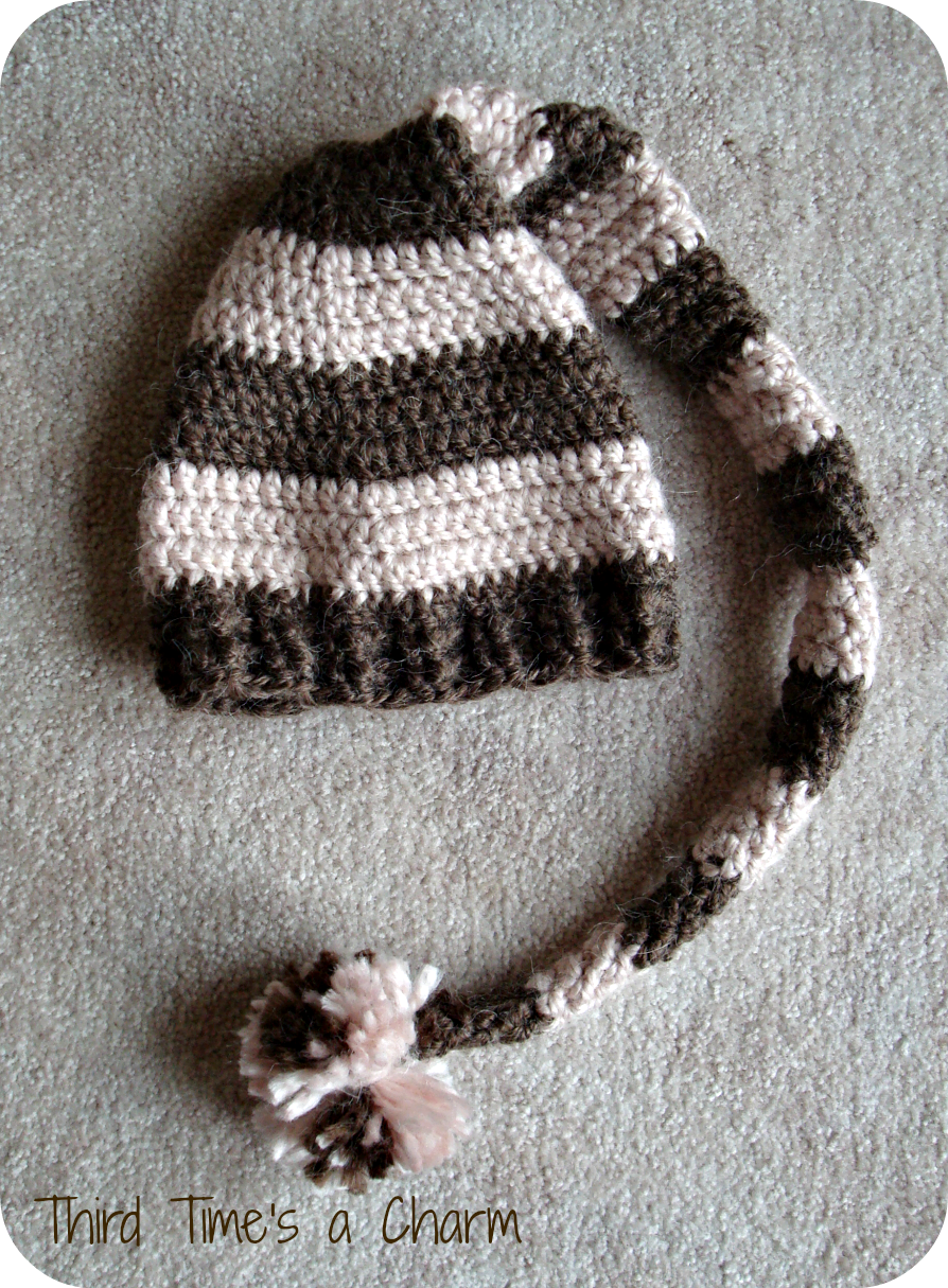 Third Time's a Charm: Newborn Stocking Caps x 2