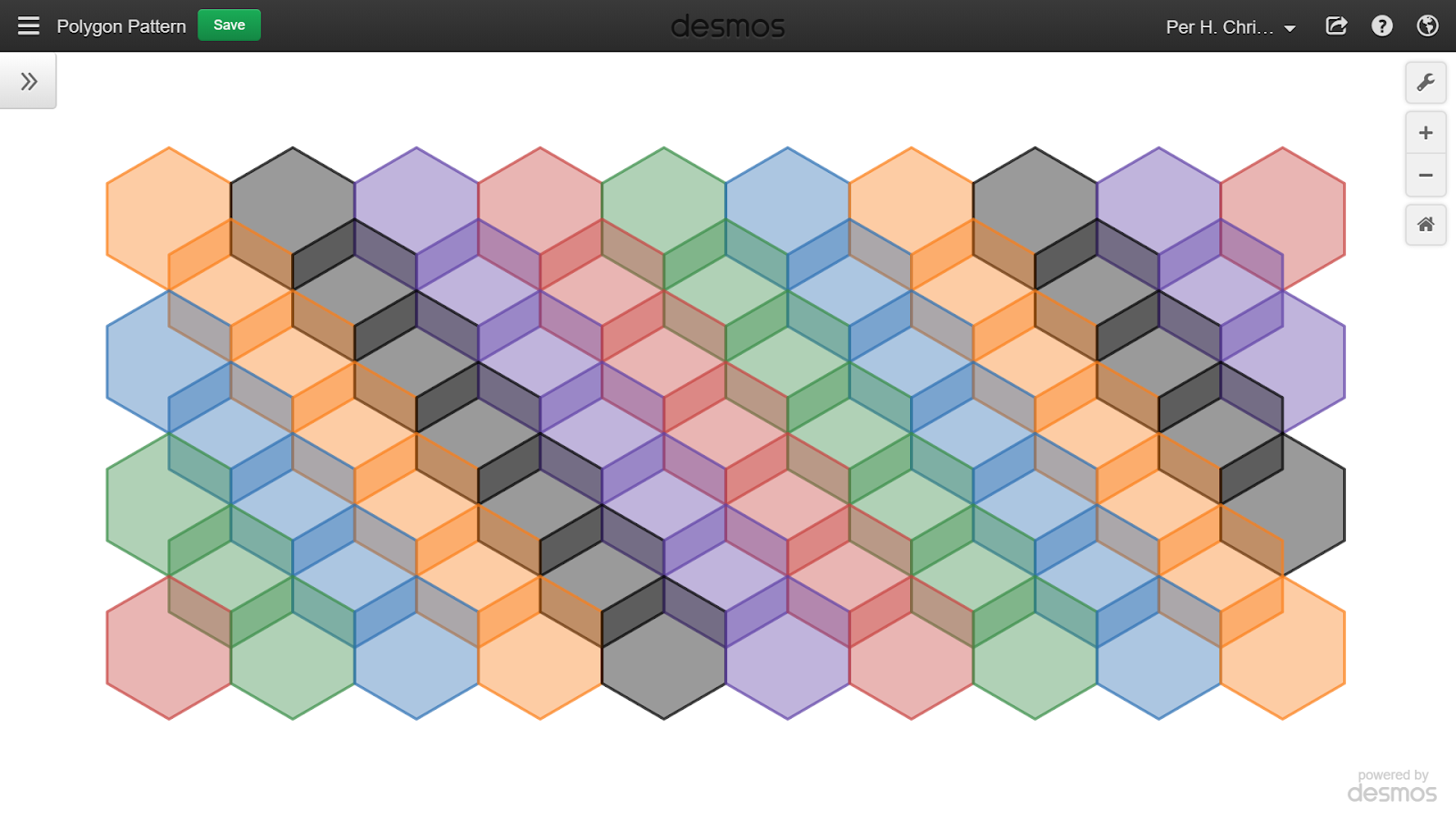 Matematik med Desmos: Polygon Patterns