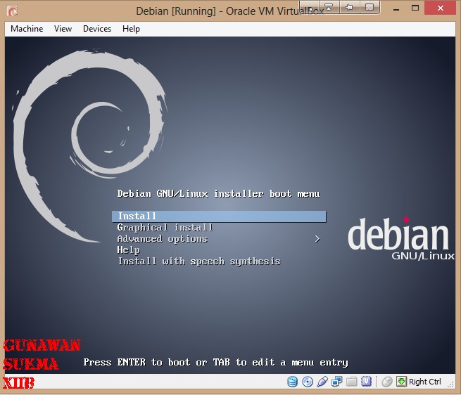 Instalasi OS Linux Debian di Virtual Box menggunakan terminal ~ Evan ...