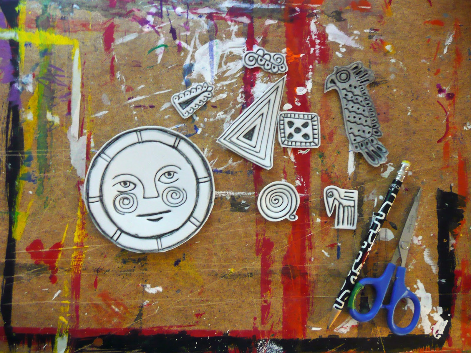 that artist woman: Aztec File Folder books